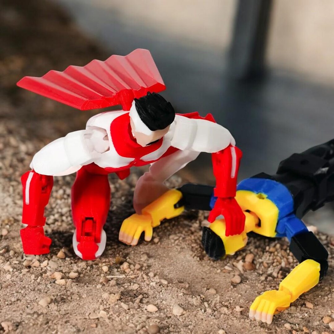 3D Printed Superheroes Invincible 2.0 Anime Multi-jointed Shapeshift ...