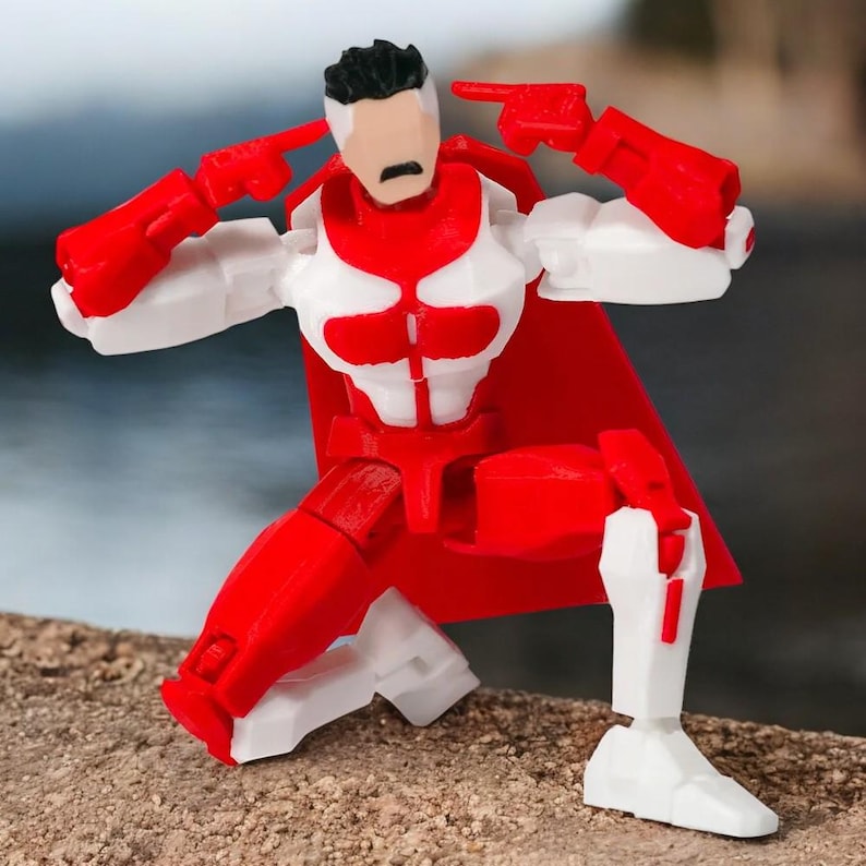 3D Printed Superheroes Invincible 2.0 Anime Multi-jointed Shapeshift ...
