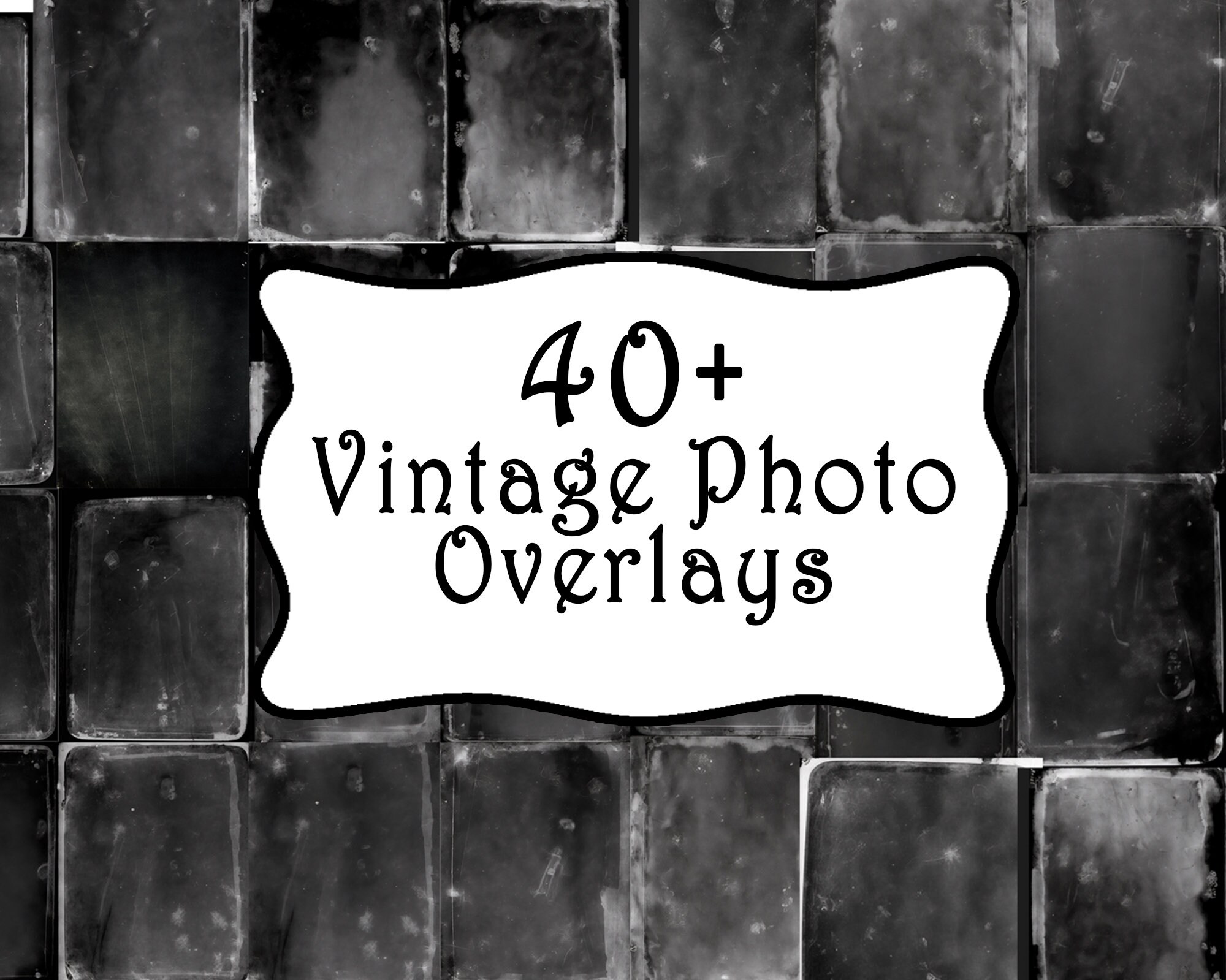 Vintage Photo Overlay Bundle Digital Texture Pack Artists ...