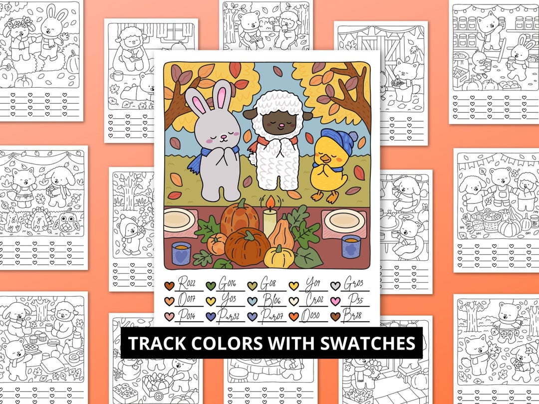 ADHD Version With Color Swatches | Snuggle Doodlers Thanksgiving ...