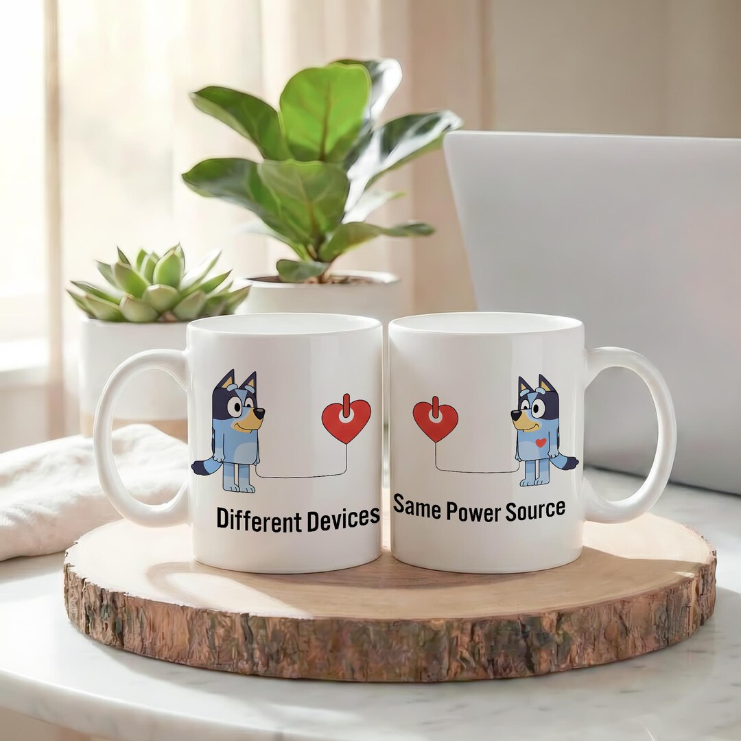 Different Devices Couple Mug Set, Matching Coffee Mugs, Valentine Gift ...