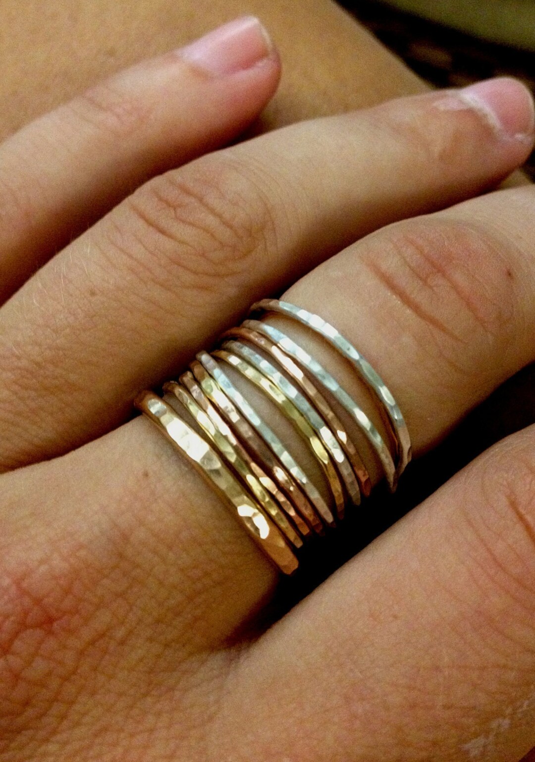 Tower of Hanoi Stackable Rings in Gold-filled, Rose-gold Filled, and ...