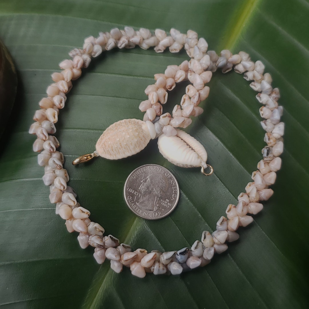 Shell Necklace Kauai Momi Shell Lei Momi Necklace Rare Momi Shell ...