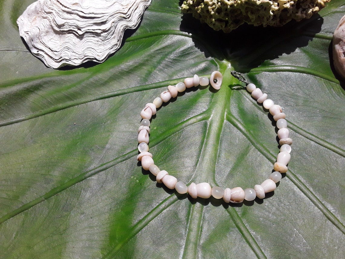 Puka Shell Bracelet Hawaii Shell Jewelry Cone Shell Beach - Etsy