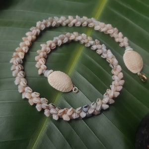 Shell Necklace Kauai Momi Shell Lei Momi Necklace Rare Momi Shell ...