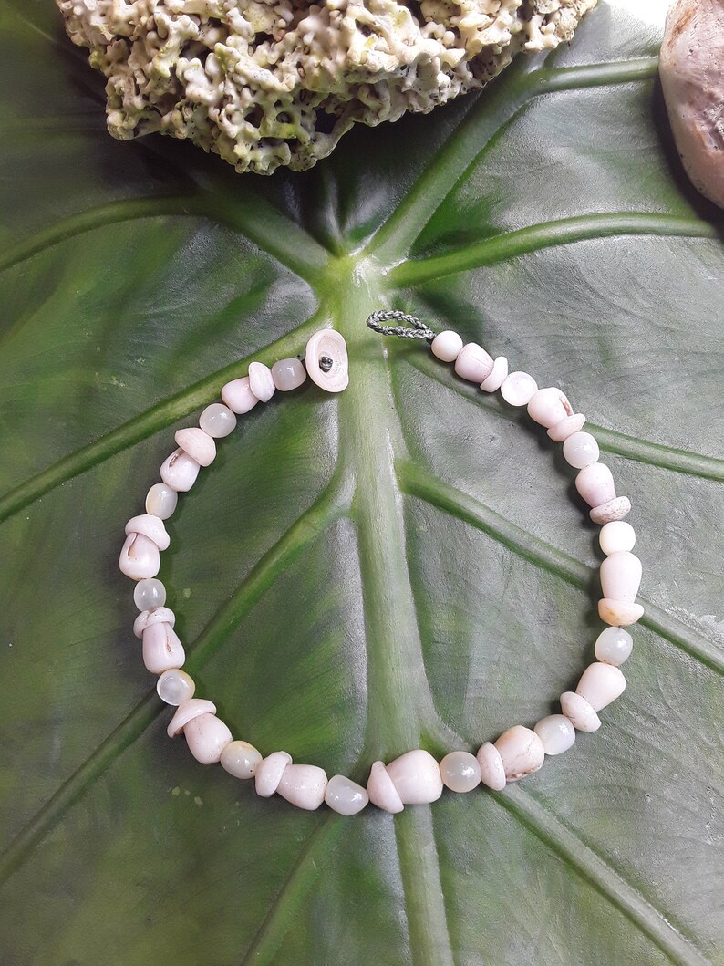 Puka Shell Bracelet Hawaii Shell Jewelry Cone Shell Beach | Etsy