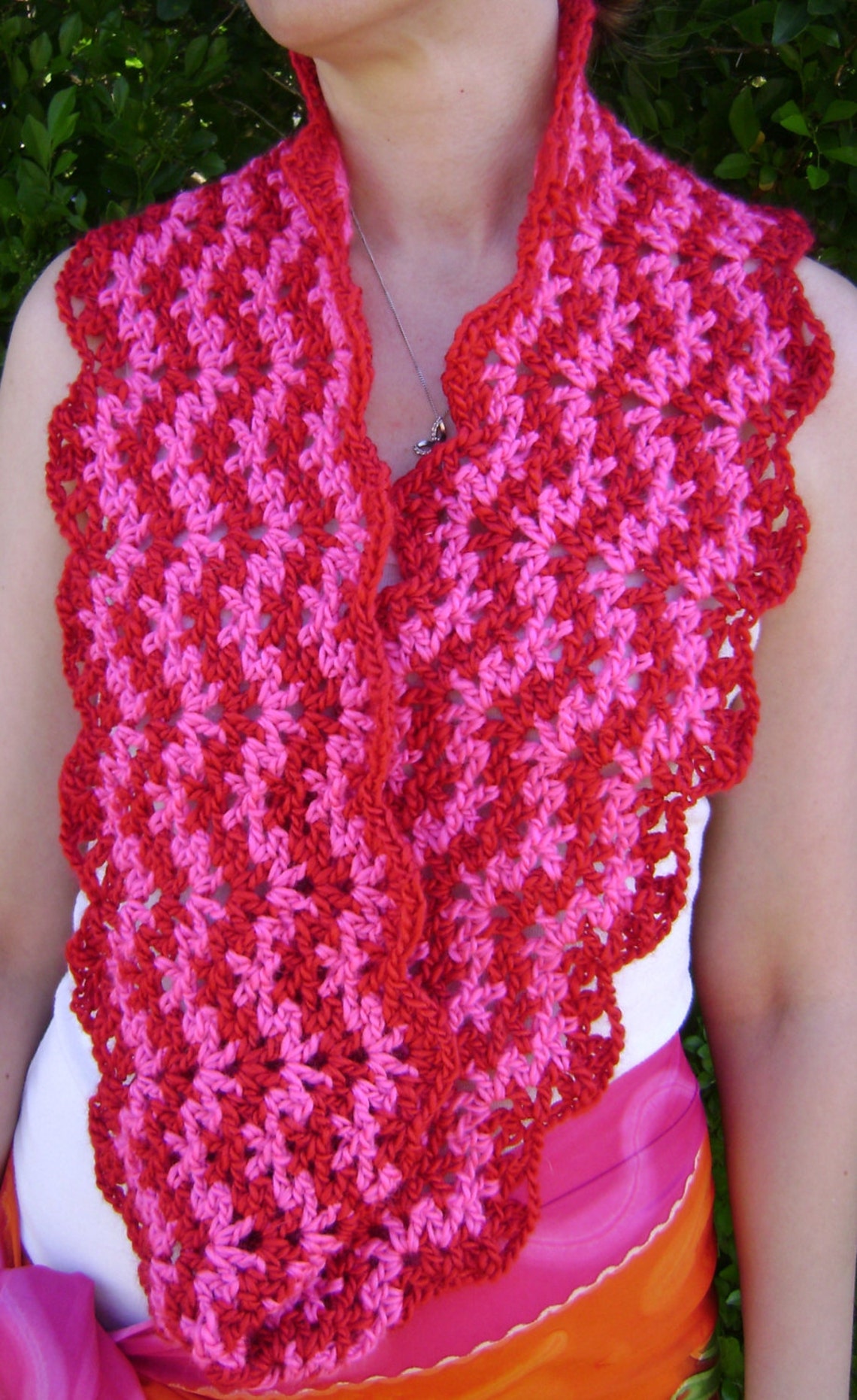 Crochet Pattern - Crochet Cowl - V Stitch Ripple - PDF Pattern - Etsy