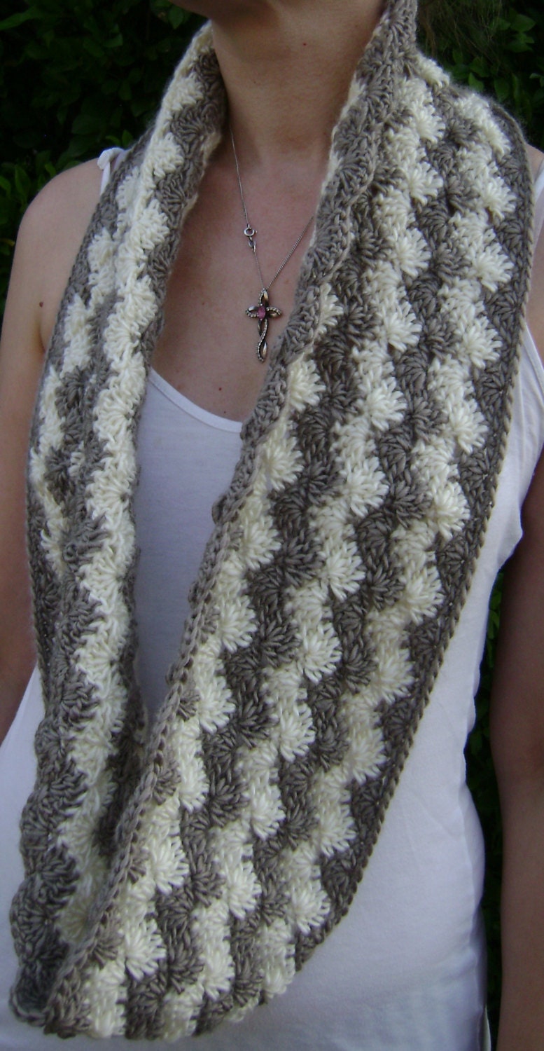 Crochet Pattern Crochet Cowl Shell Ripple PDF Pattern - Etsy