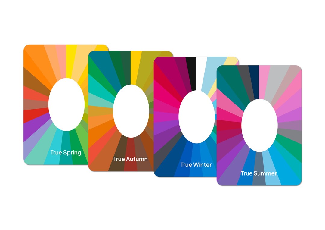 Personal Color Analysis Tool | 4 Seasons Face Frames (A4 Digital ...