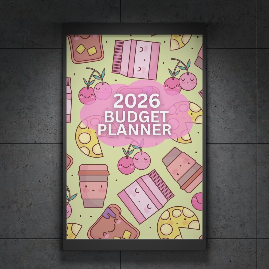2026 Budget Planner | Cute Girly Finance Organizer | Monthly & Annual ...