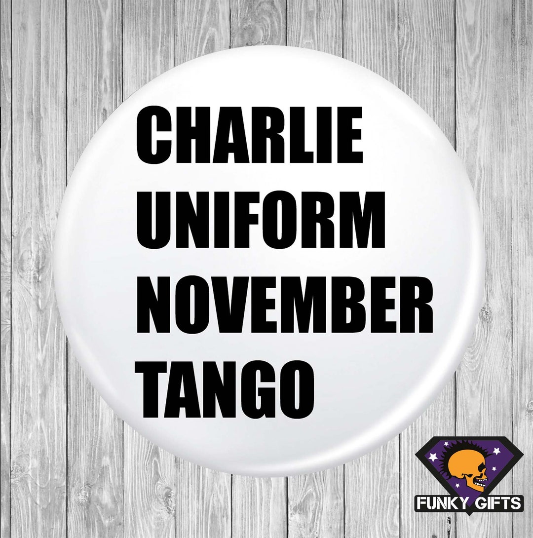 Charlie Uniform November Tango Round Fridge Magnet - Etsy