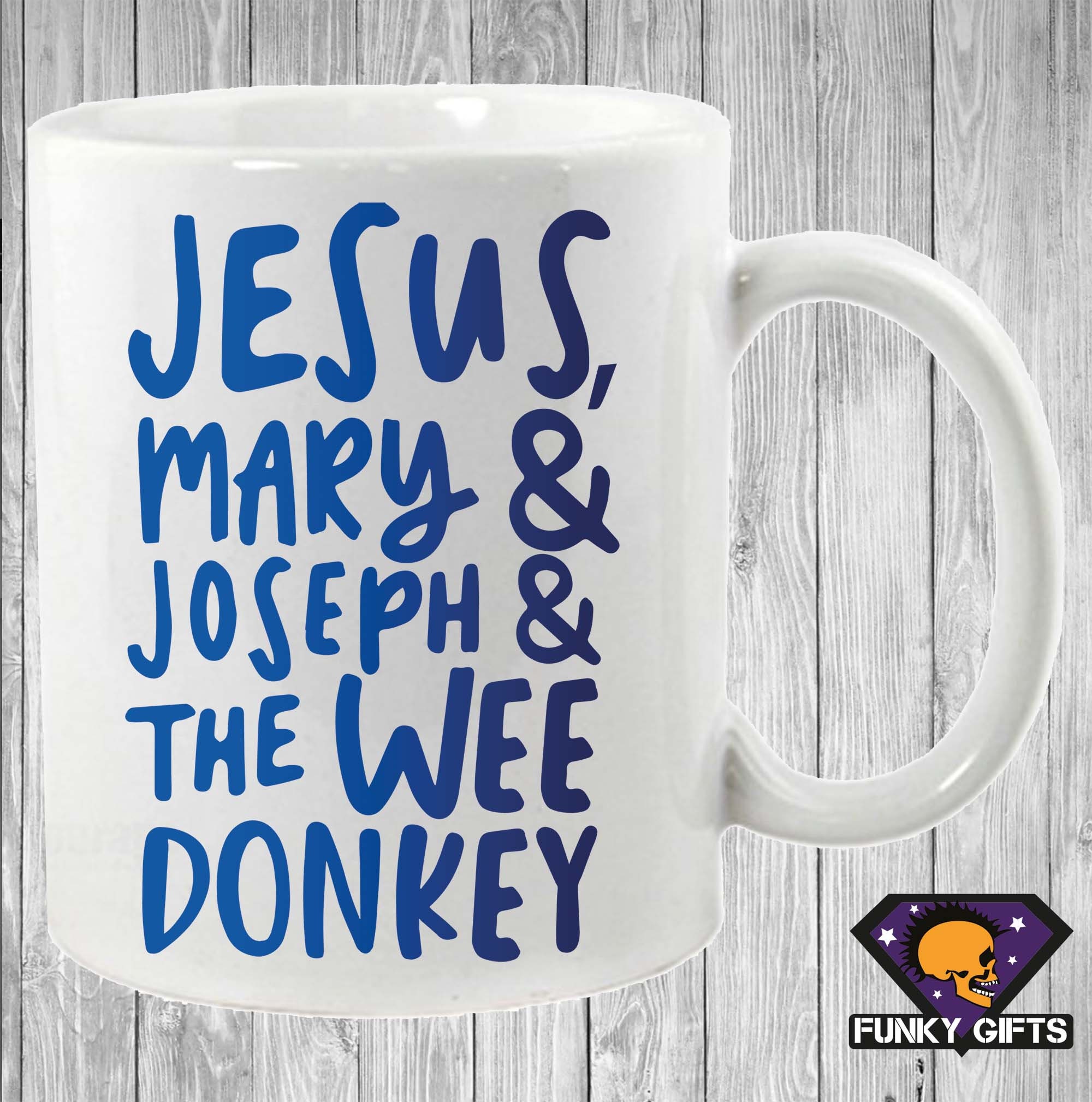 Jesus, Mary & Joseph and the Wee Donkey Mug - Etsy UK