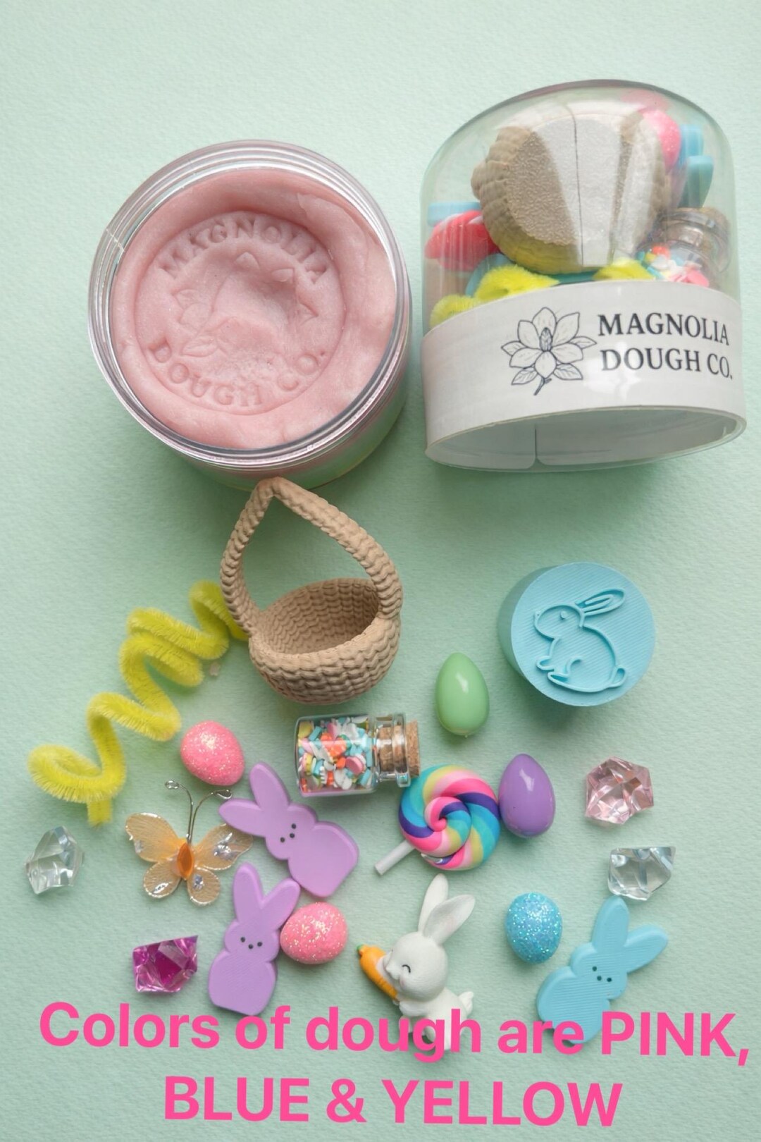 Easter Garden Sensory Jar | Play Dough Kit, Bunny, Eggs, Spring ...