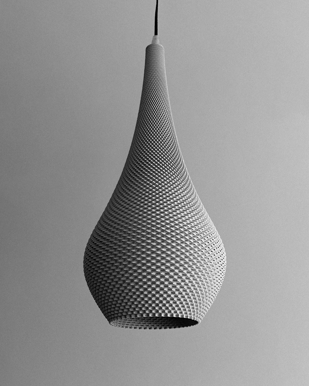 Pendant Lamp Shade — Textured Teardrop Hanging Light | TIARA by ...