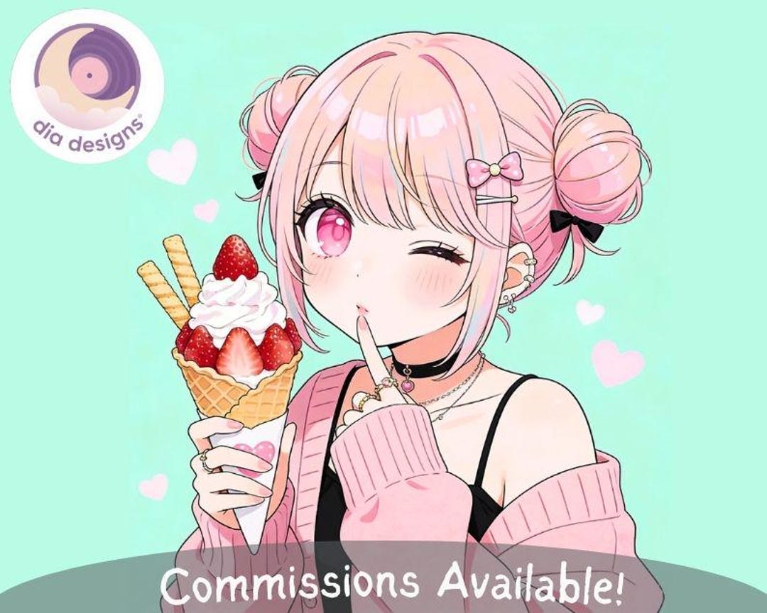 Anime Art Commission | Custom Character Illustration | Hand Drawn ...