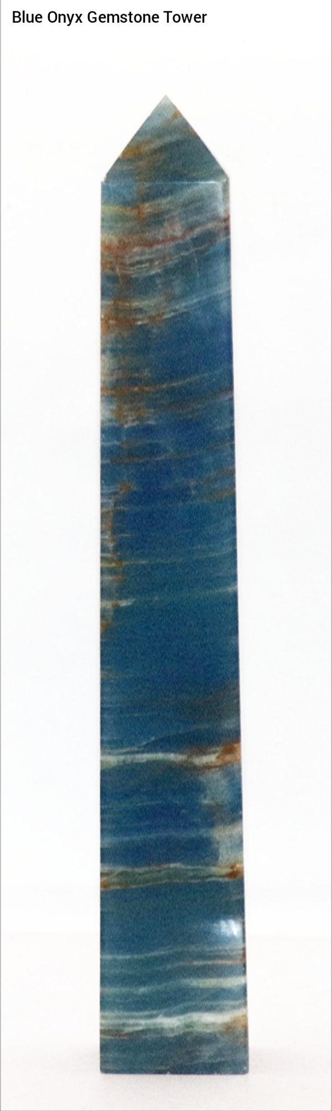 Blue Onyx Gemstone Towers - Etsy