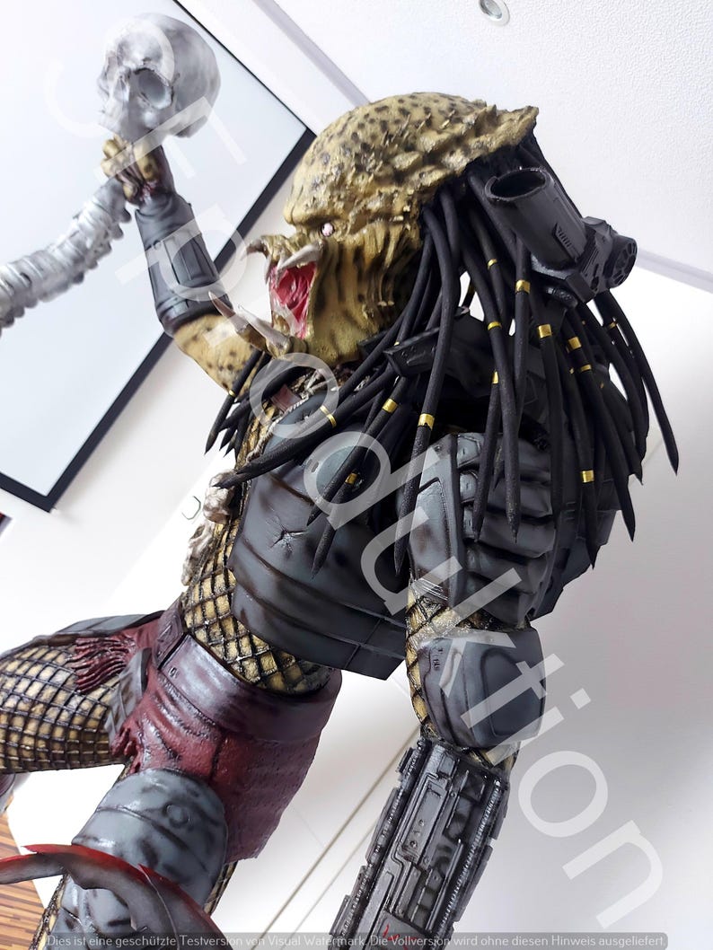 Predator 2m Figure Replica / Lifesize Kit // Replica // Bust // Display ...