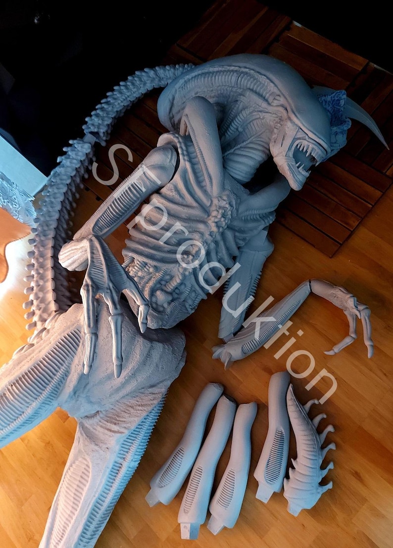 Alien Xenomorph Raw Kit 2m Hoch // Film Figur Bausatz /// Reale Größe ...