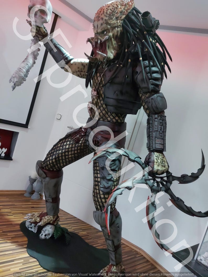 Predator 2m Figure Replica / Lifesize Kit // Replica // Bust // Display ...