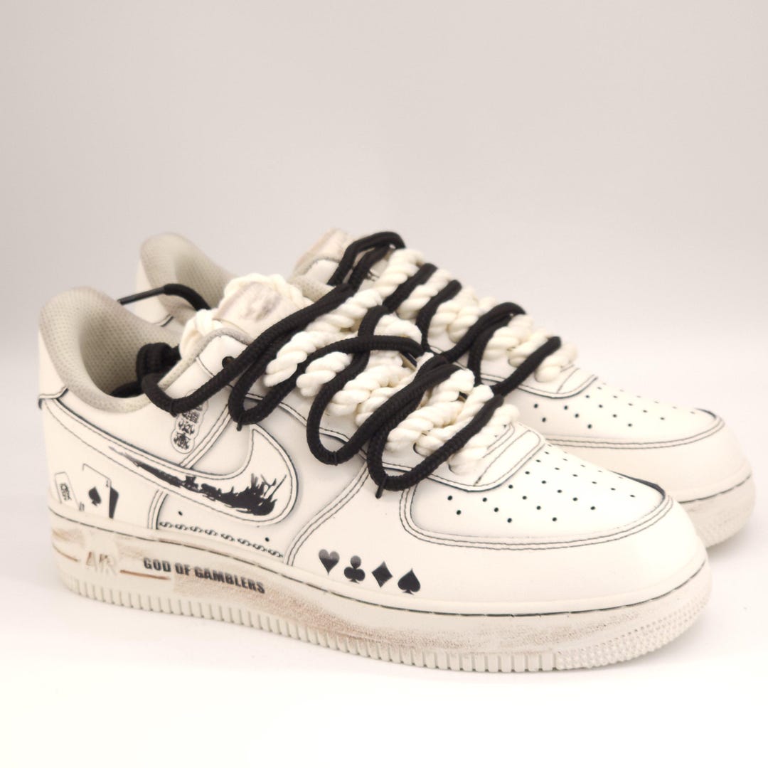 AF1 Custom Graffiti Sneakers DIY Shose Handmade Hand-drawn Graffitia ...