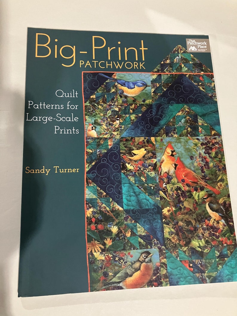 Quilt Patterns for Large Scale Prints That Patchwork Place/martingale by Sandy Turner - Etsy