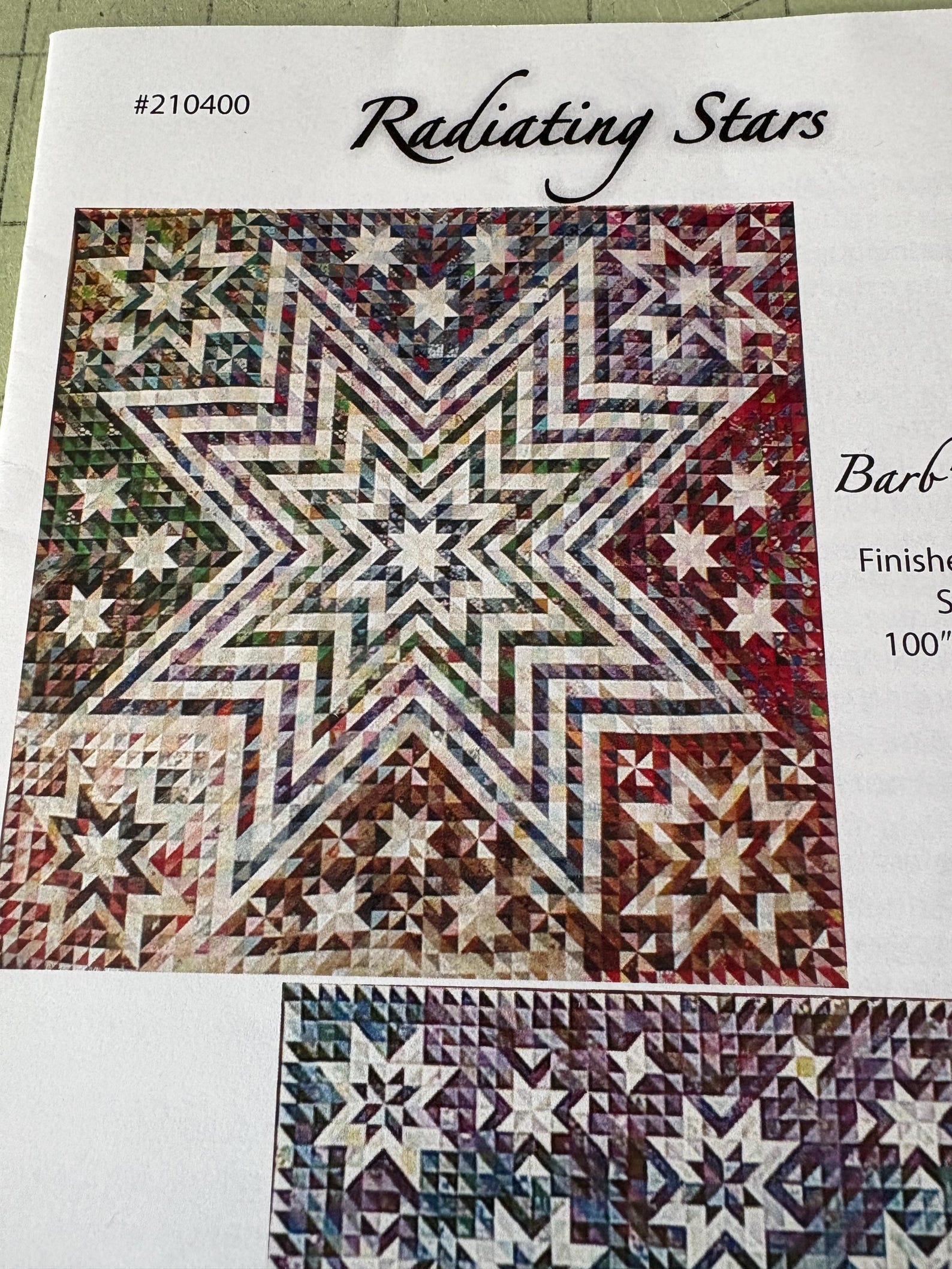 Radiating Stars Quilt Pattern for Large "scrap" Quilt - Etsy