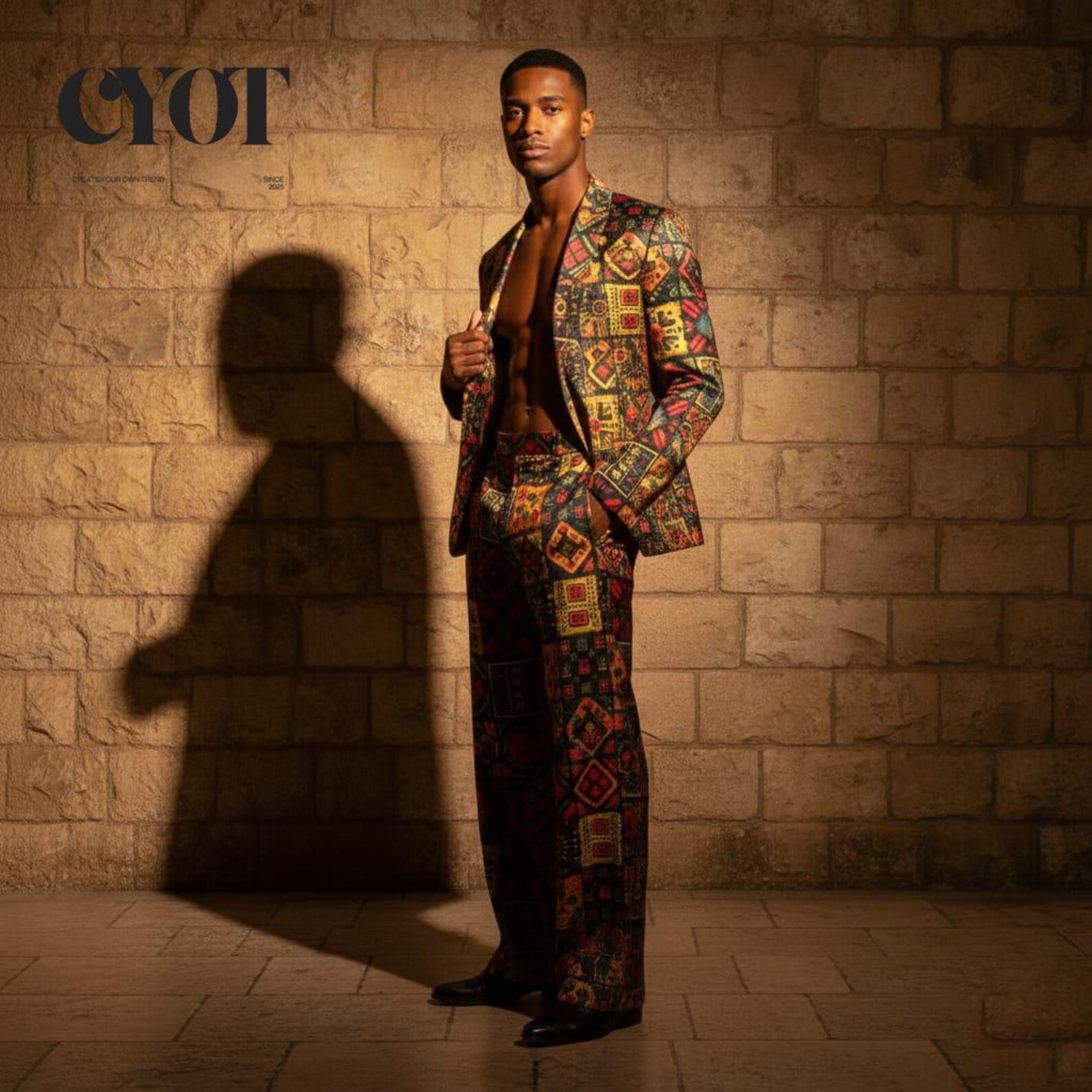 Custom Made Men's Bohemian Suit | Geometric Print Blazer & Trousers - Etsy