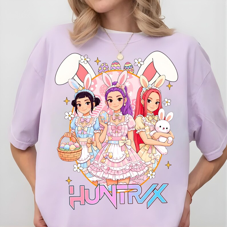 Kpop Demon Hunters Huntrix Easter PNG, Kpop Huntrix Easter Day PNG ...