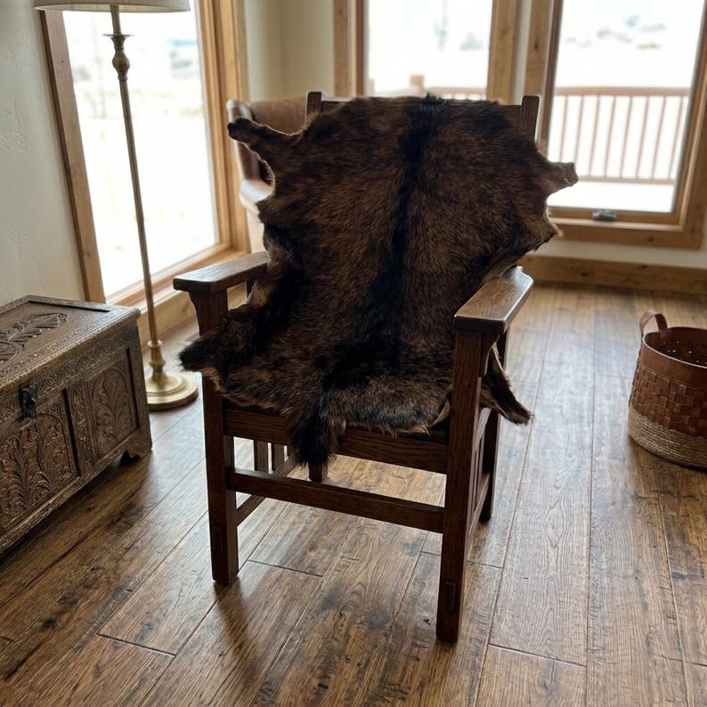 Real Deer Skin Rug | Fallow Leather Hair on | Floor Decor and Wall ...