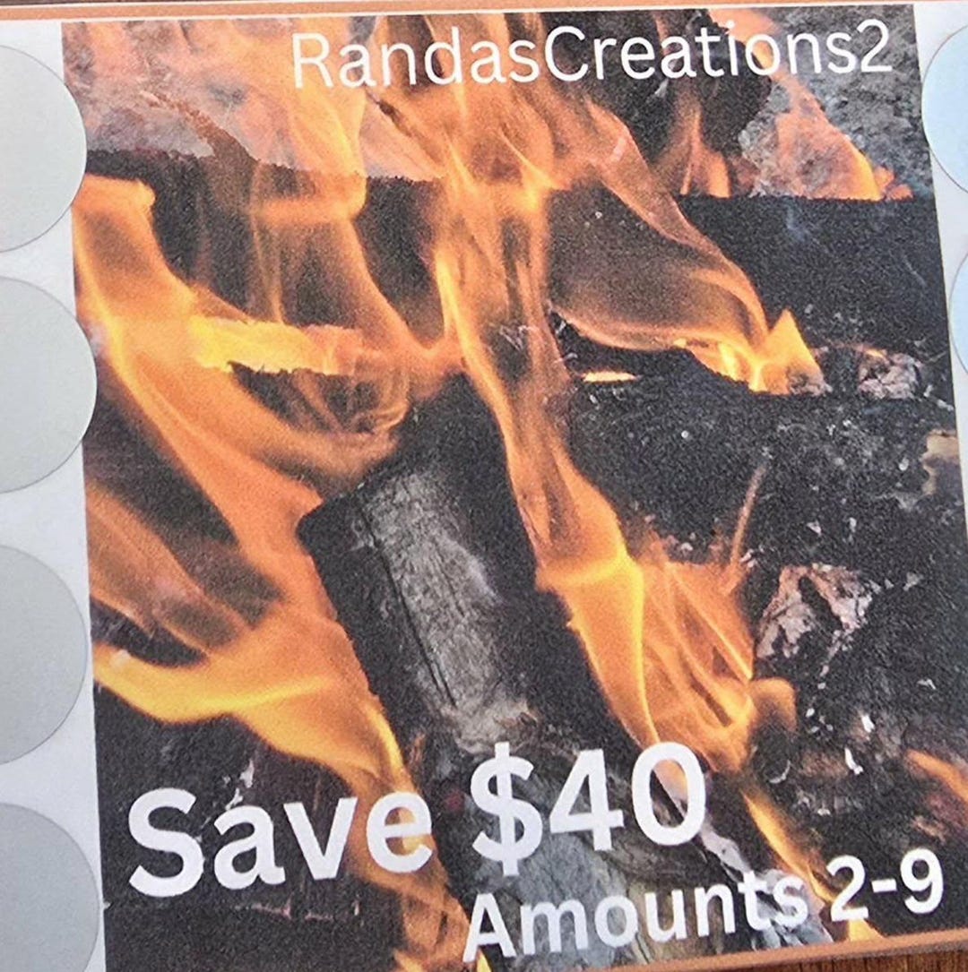 Fire Scratch off Savings Challenge - Savings - Save 40 - Etsy