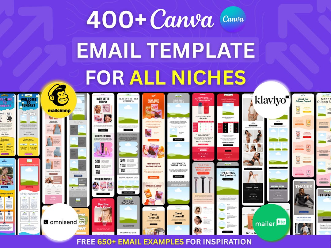 400+ Email Template Canva for All Niches Email Marketing Campaign ...