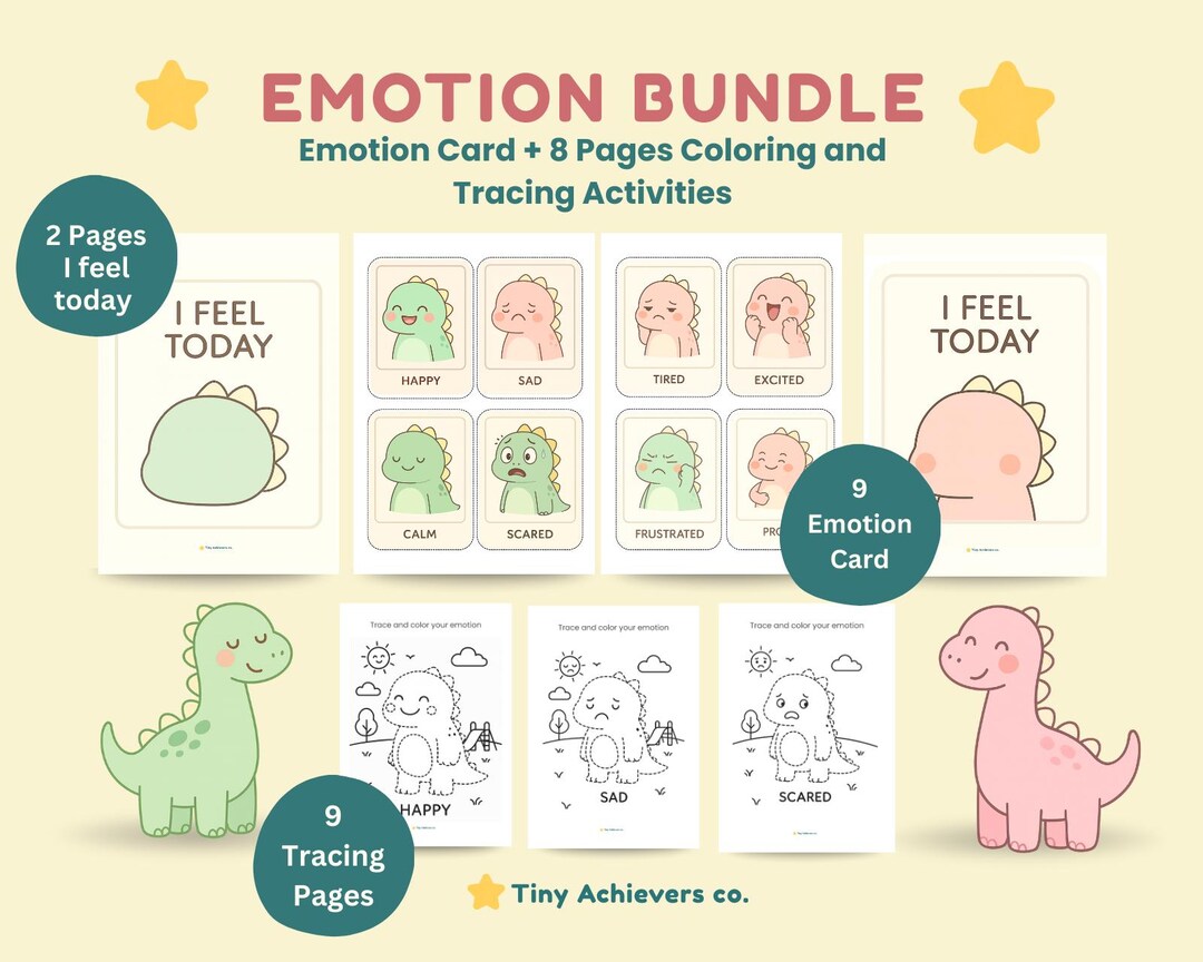 Emotion Flashcards + Feelings Chart & Tracing Pages | Toddler Social ...