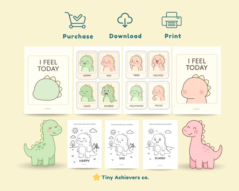 Emotion Flashcards + Feelings Chart & Tracing Pages | Toddler Social ...