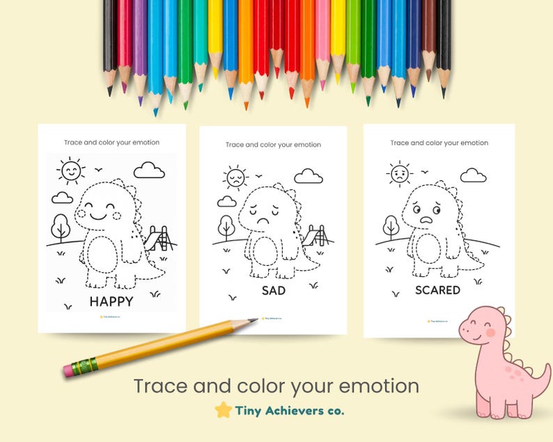 Emotion Flashcards + Feelings Chart & Tracing Pages | Toddler Social ...