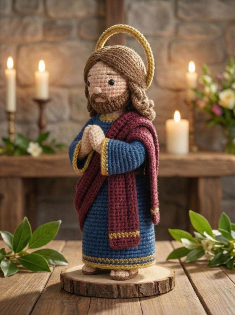 Jesus Amigurumi Crochet Pattern, Christian Doll PDF, Nativity Scene ...