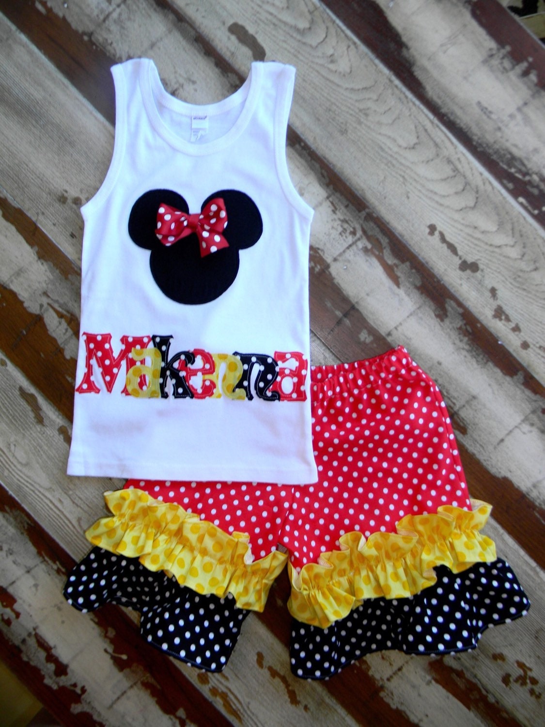 Girls Minnie Mouse Disney Outfit Minnie Mouse Birthday - Etsy