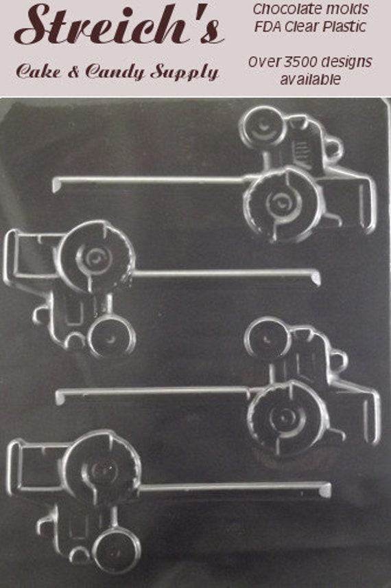 Tractor Lollipop Sucker Chocolate Candy Mold | Etsy