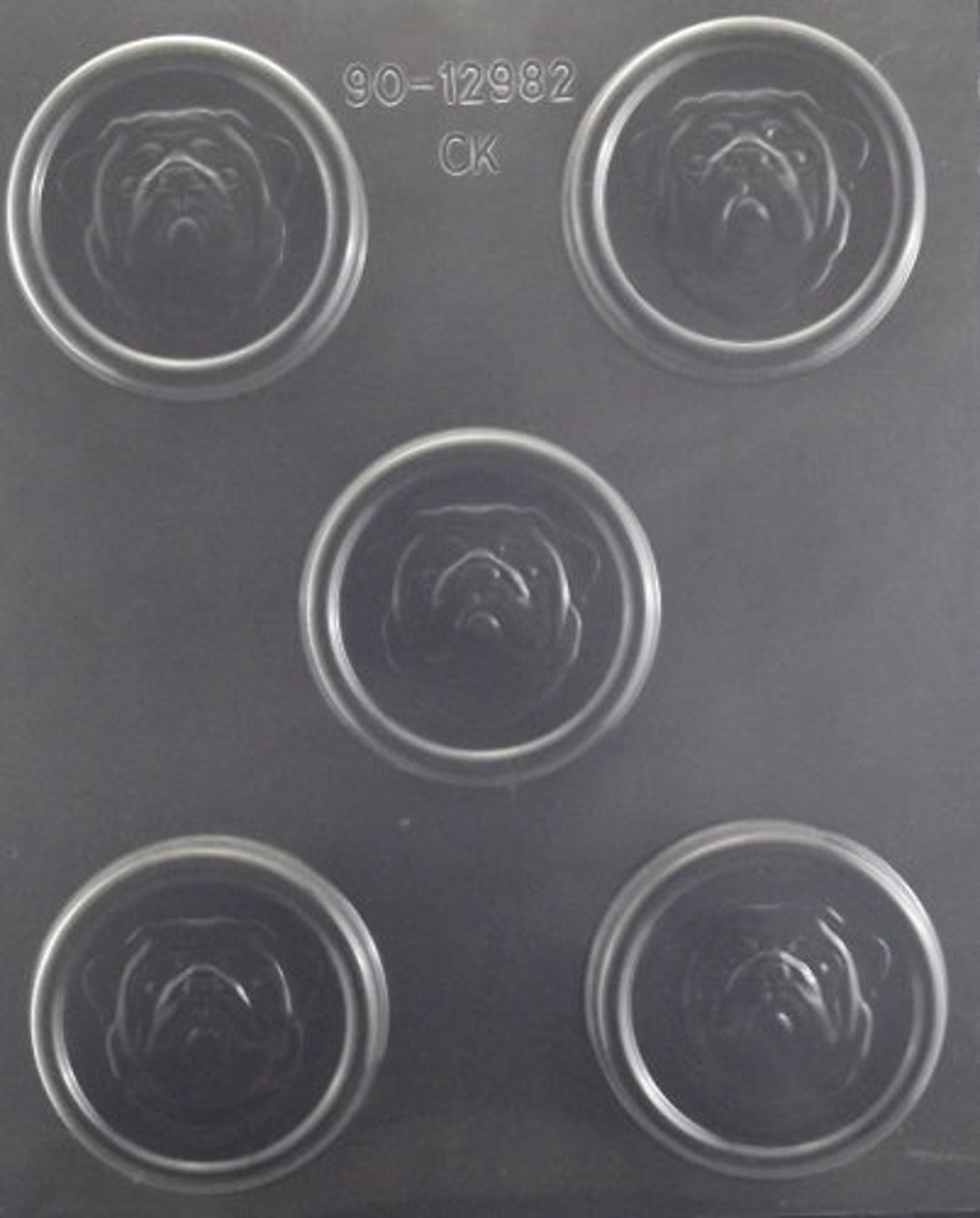 Bulldog Head Chocolate Candy Mold - Etsy