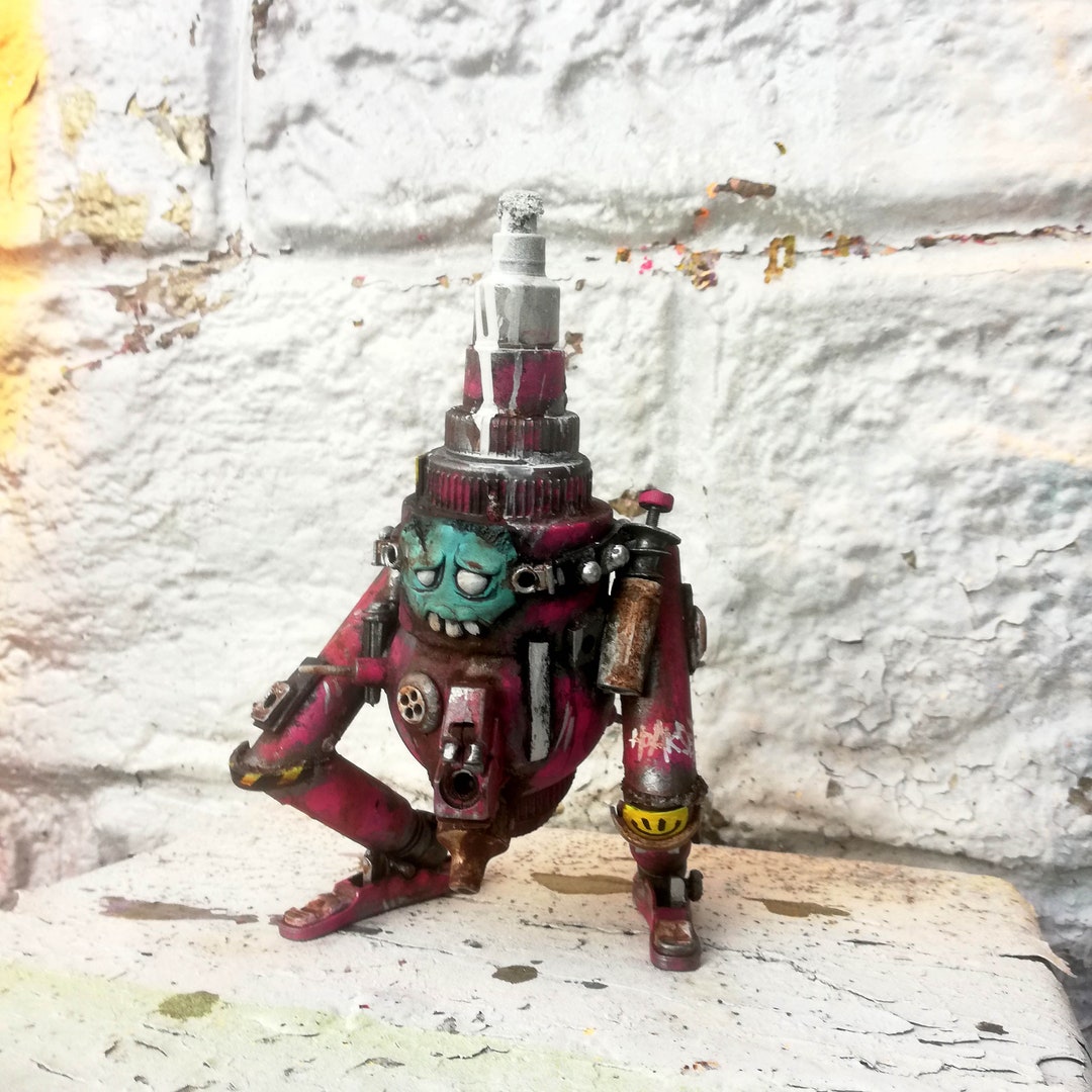 Graffiti Robot Stainer Bot Sculpture Handmade With Recycled Plastics ...