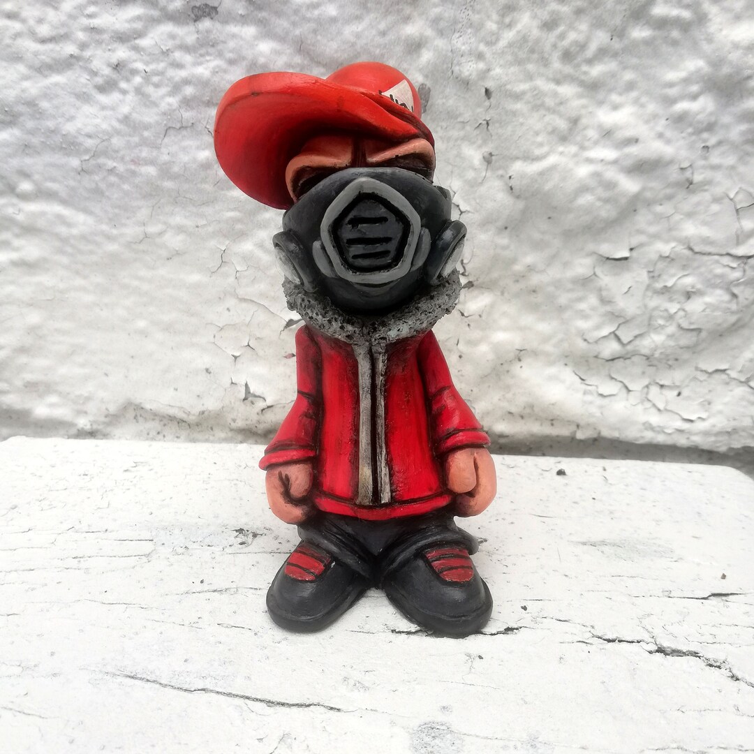 Graffiti Masked Character Resin Figure Sculpture by Hoakser - Etsy