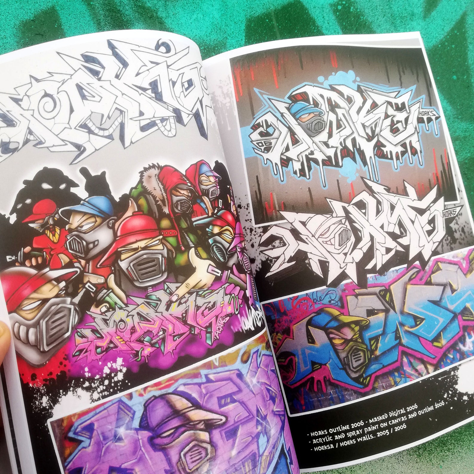 Hoakser Masked Man Graffiti Character 20 Years Book - HARDBACK - Etsy