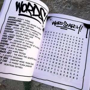 Graffiti Activity Book Drawing, Coloring, Spot the Difference, Word ...