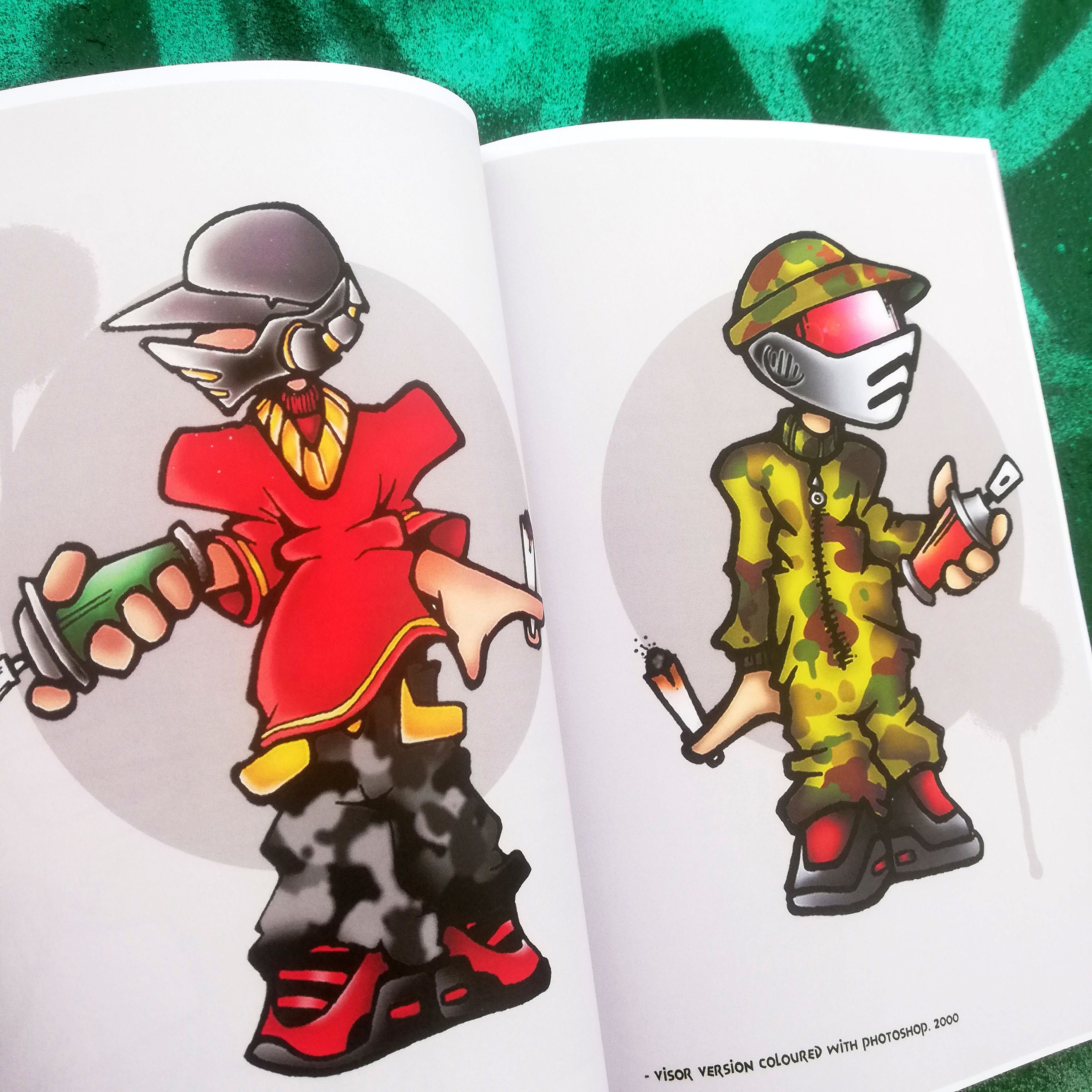 Hoakser Masked Man Graffiti Character 20 Years Book - HARDBACK - Etsy