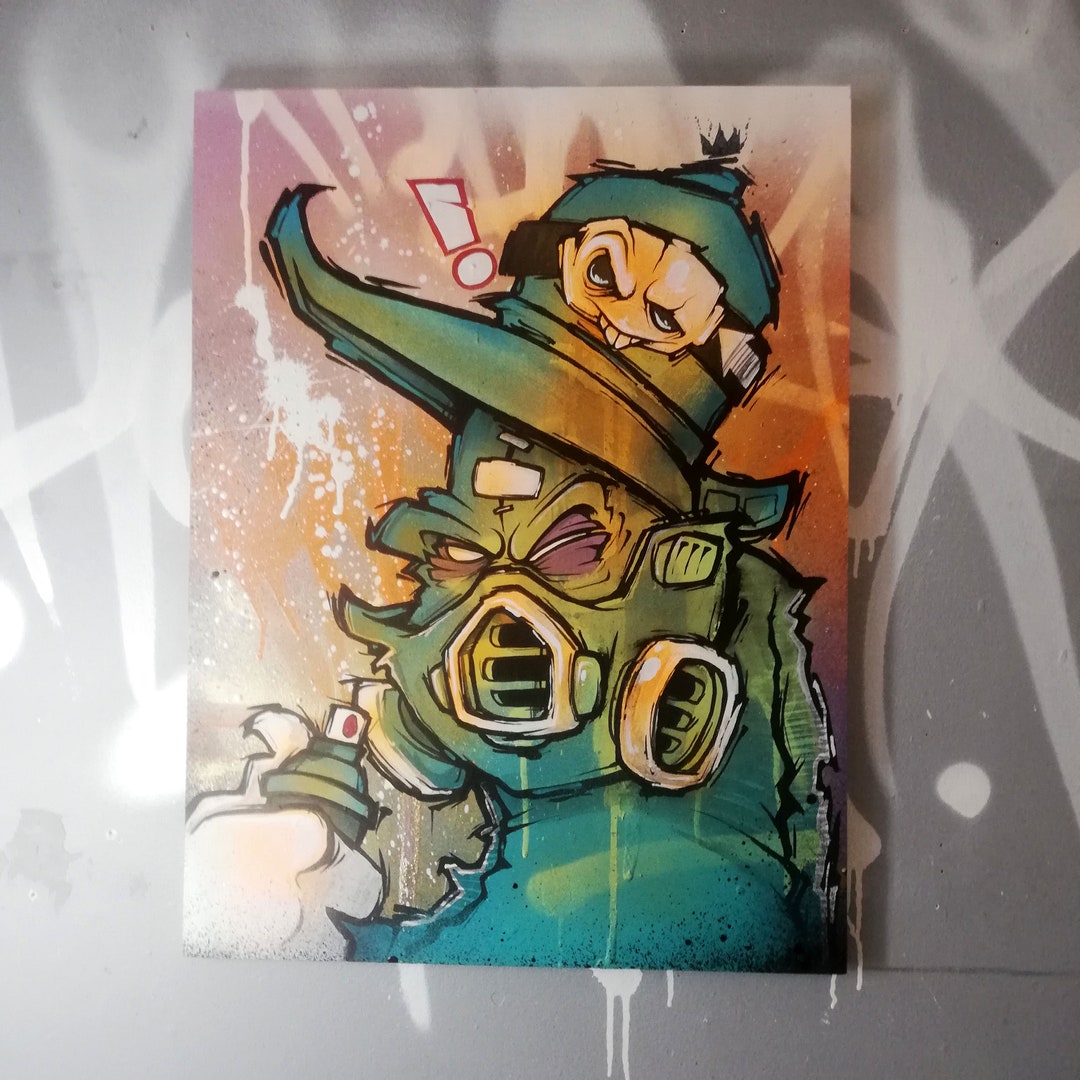 Graffiti Character Original Painting by Hoakser - Etsy