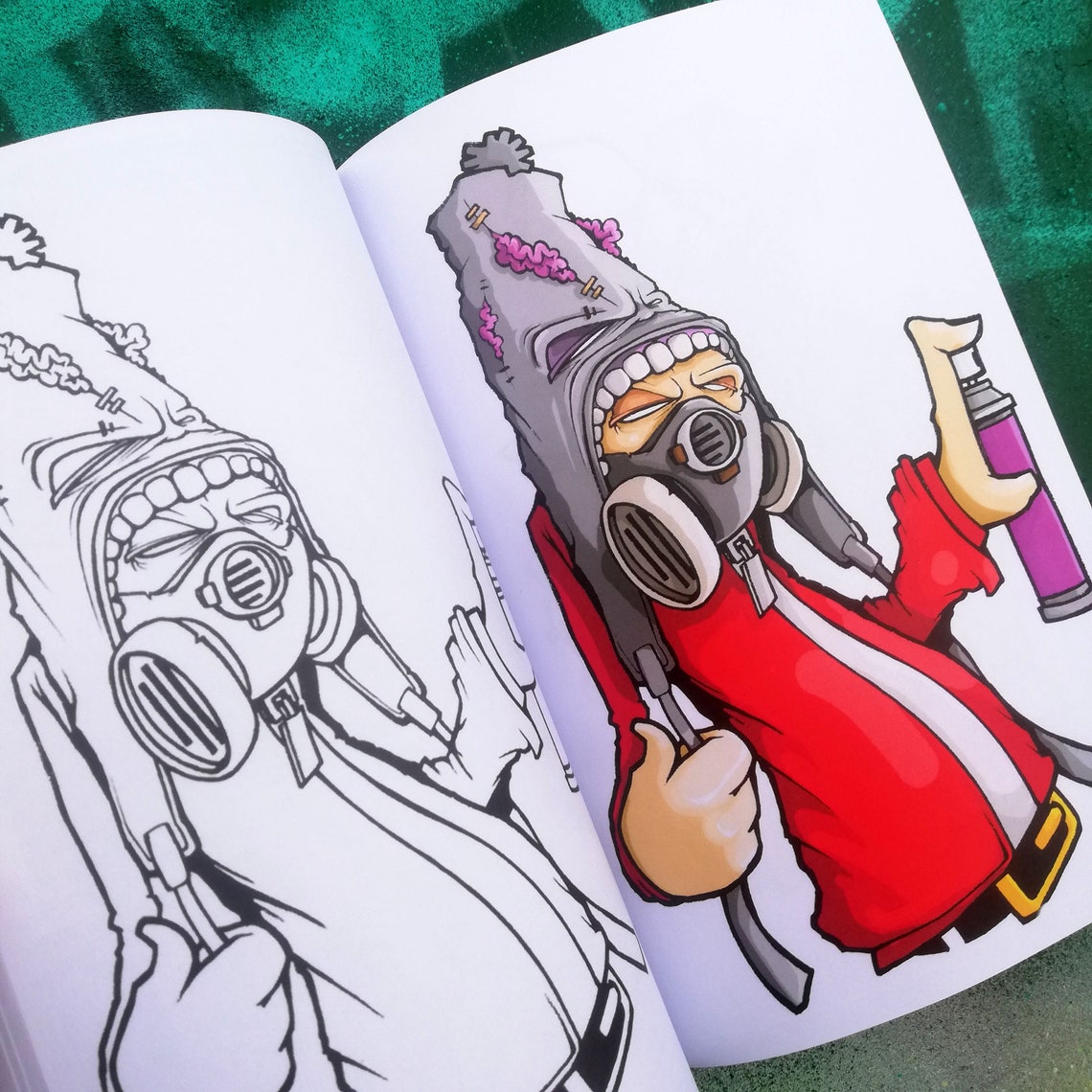 Hoakser Masked Man Graffiti Character 20 Years Book - HARDBACK - Etsy