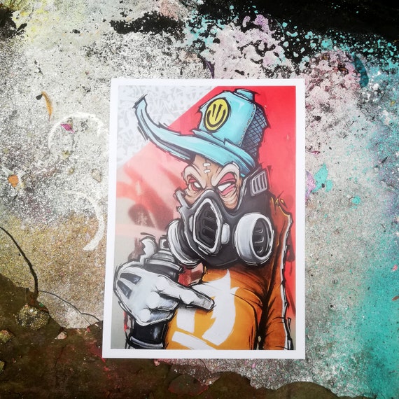 Graffiti Mask Character