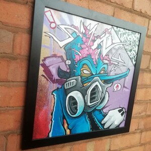Original Graffiti Masked Character Painting by Hoakser - Etsy