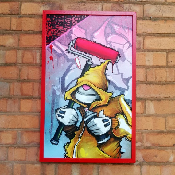 Graffiti Characters Spray Painting