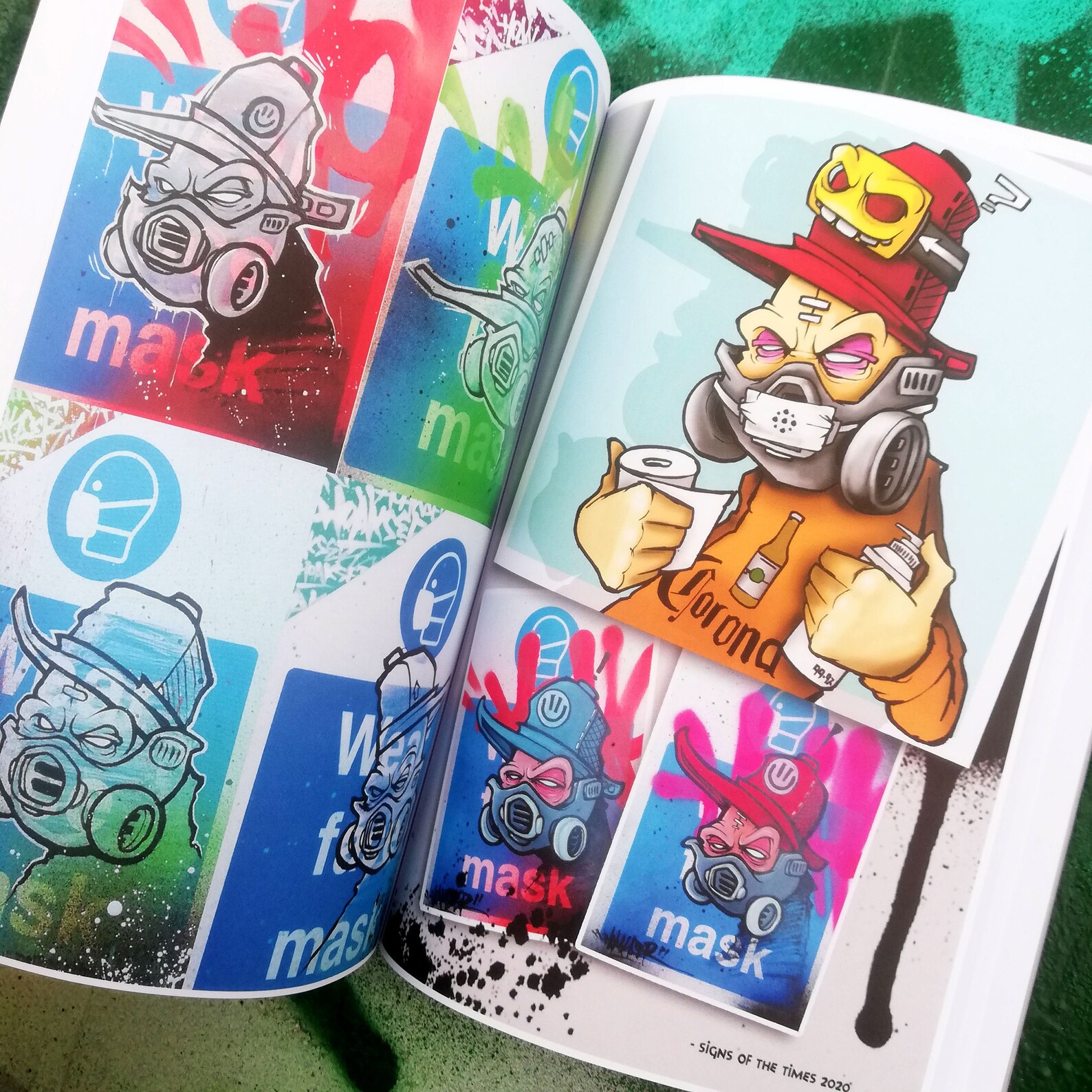 Hoakser Masked Man Graffiti Character 20 Years Book - HARDBACK - Etsy