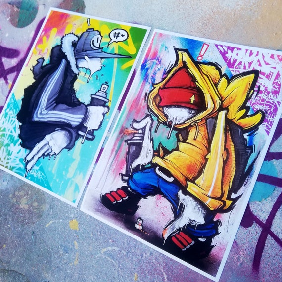 Graffiti Characters Faces